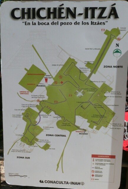 Mapa y Planos de Chichén Itzá | 21 Wonders